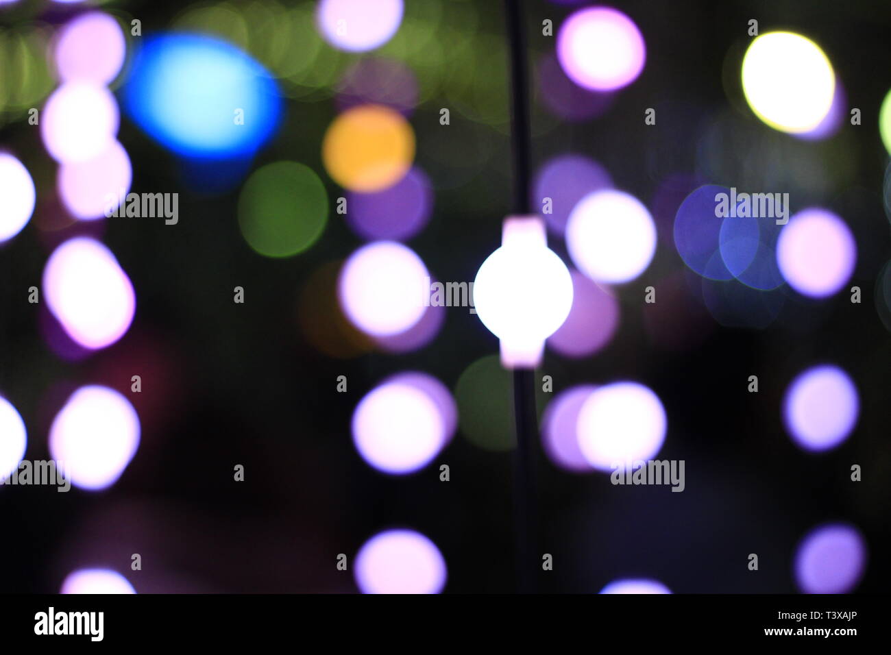 Round purple light Stock Photo - Alamy