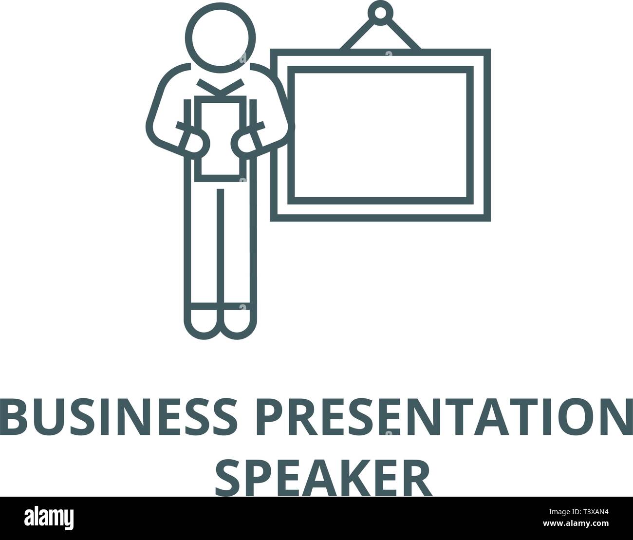 Speaker lecturer presenter presenting Stock Vector Images - Alamy