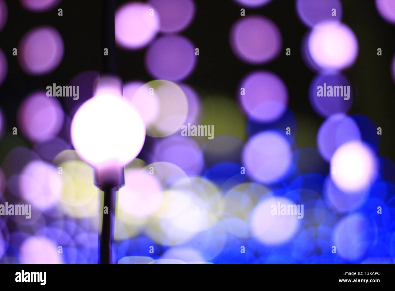 Round lights at a light show Stock Photo - Alamy