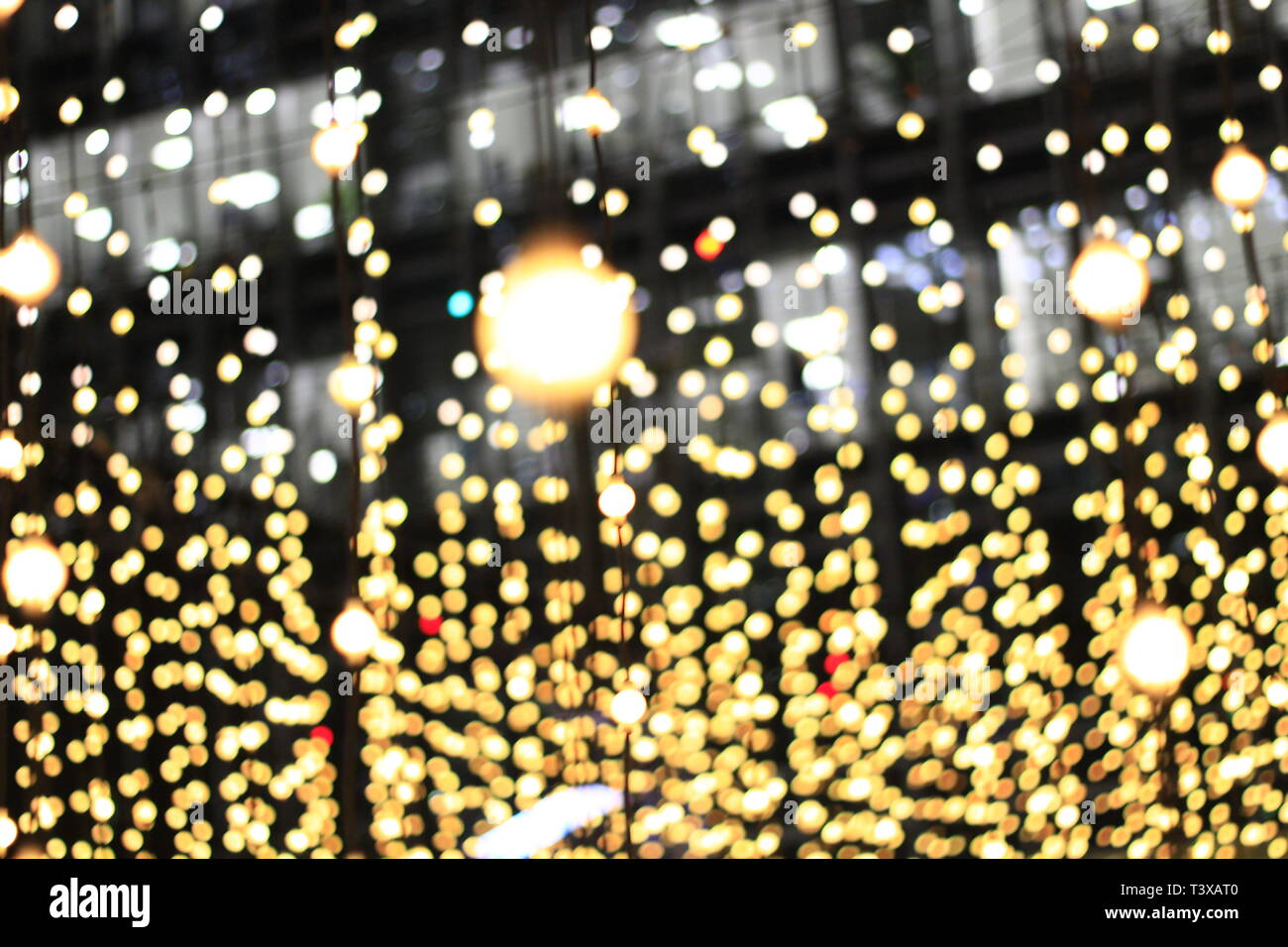 Round lights at a light show Stock Photo - Alamy