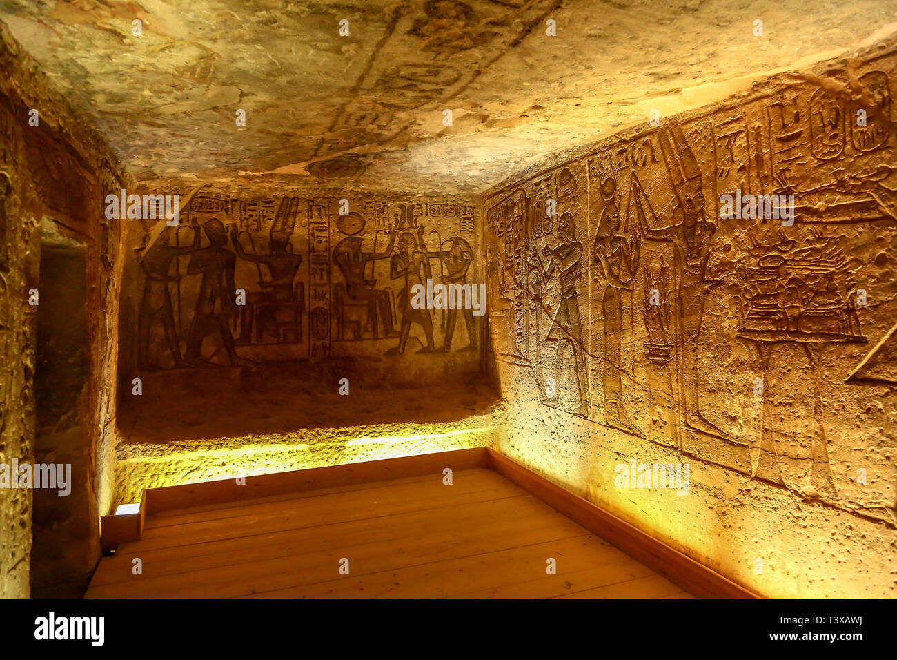 Abu Simbel Great Temple Interior High Resolution Stock Photography and ...