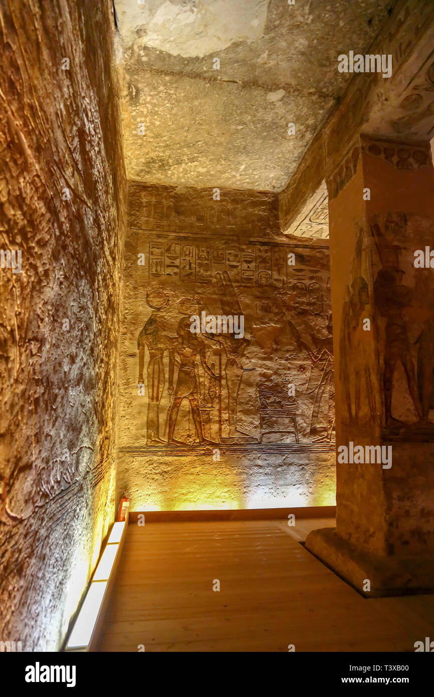 Abu simbel temple interior hi-res stock photography and images - Alamy