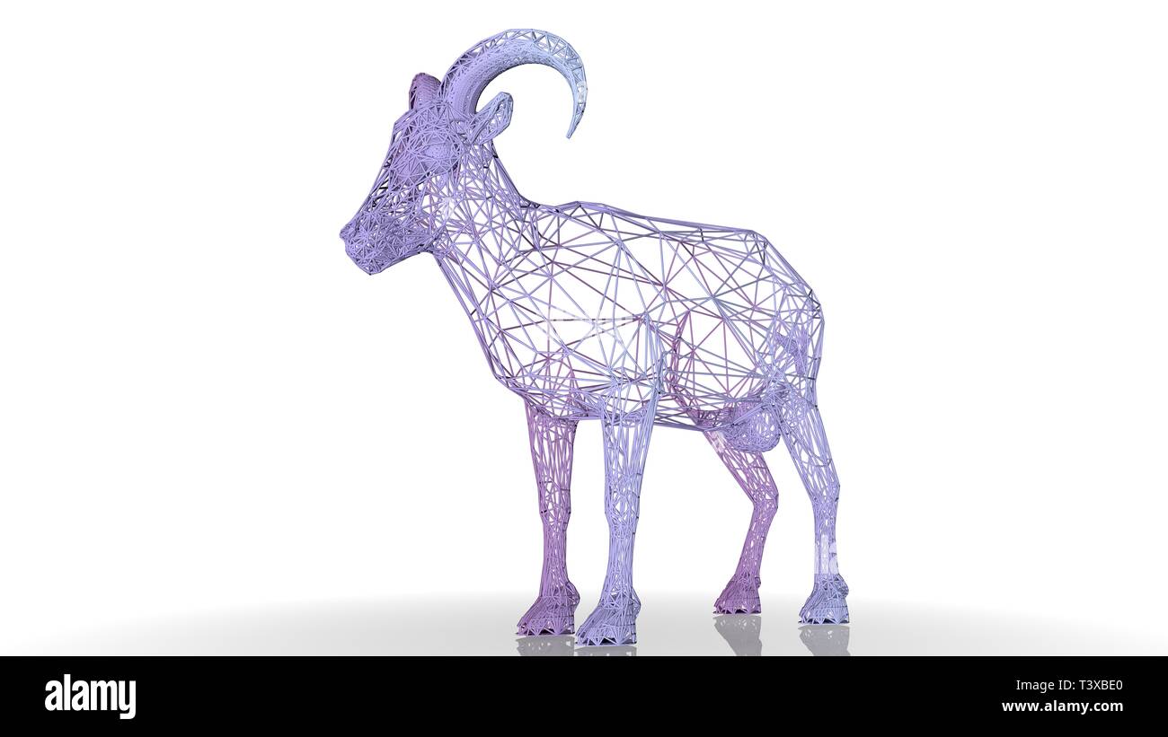 Polygon goat hi-res stock photography and images - Alamy