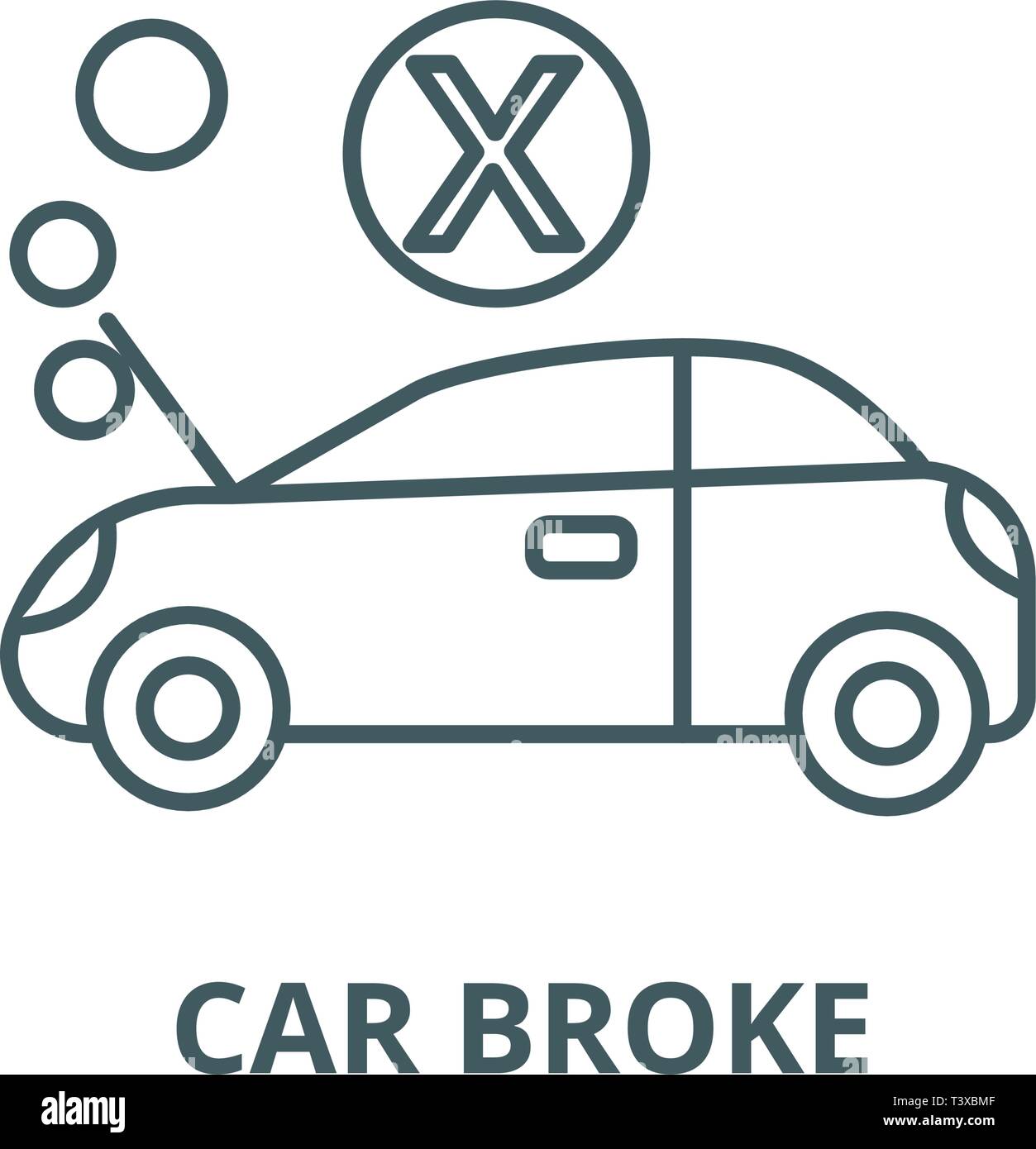 Car vehicle breakdown phone young Stock Vector Images - Alamy