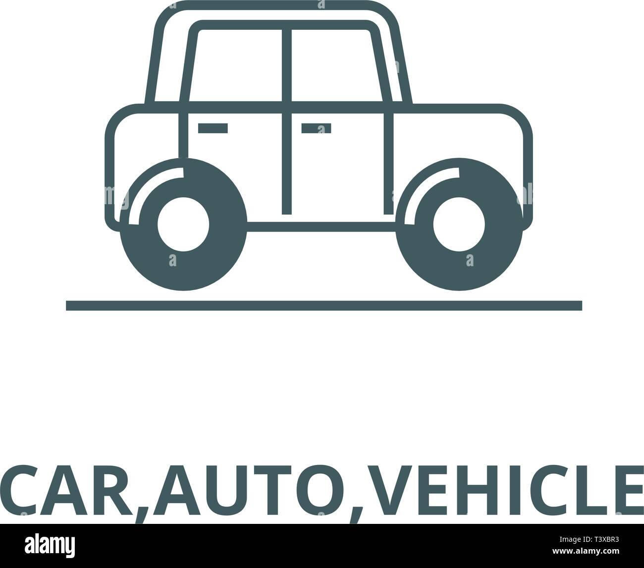 Car,auto,vehicle line icon, vector. Car,auto,vehicle outline sign ...
