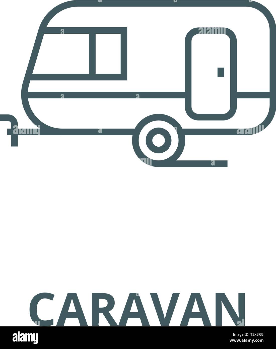 Caravan park road direction sign Stock Vector Images - Alamy