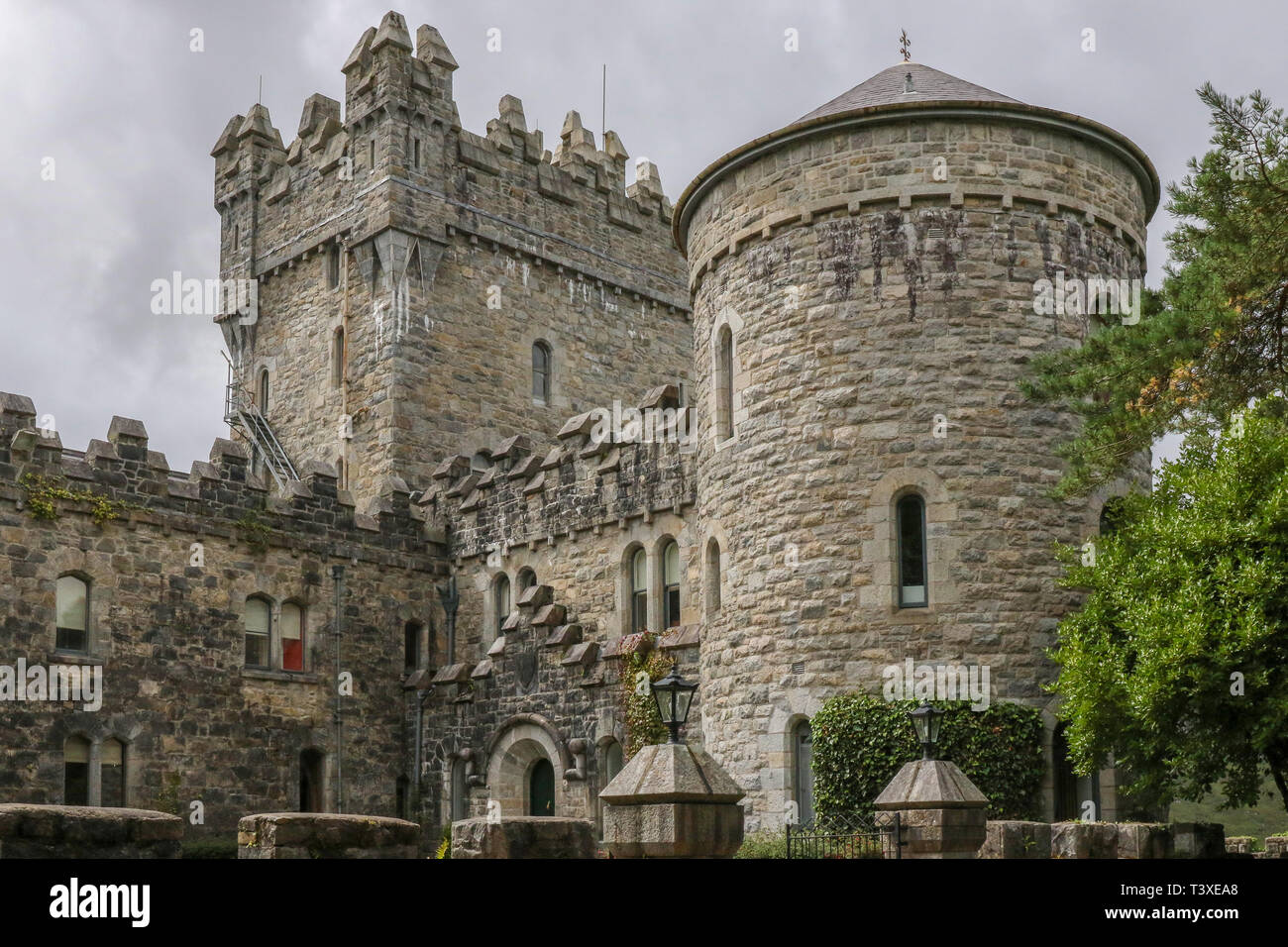 Glenveagh castle in Glenveagh National Park, County Donegal, Ireland ...