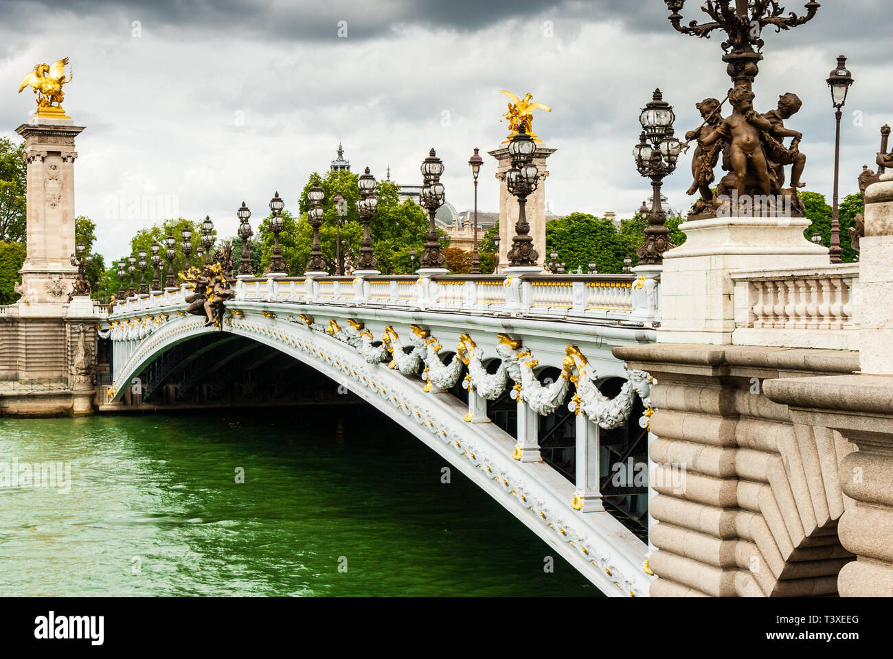 The Famous Pont Alexandre III - Paris - France Stock Photo - Alamy