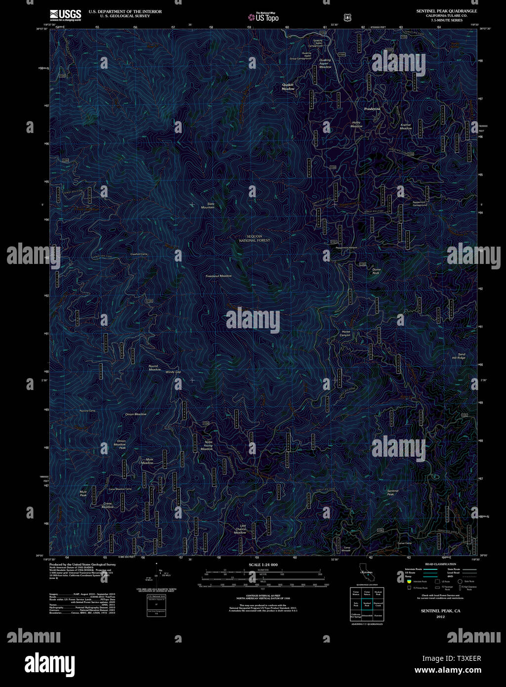 Map of sentinel hi-res stock photography and images - Alamy
