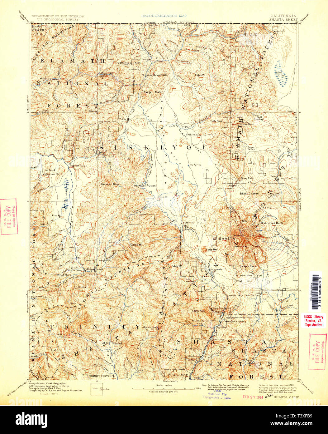 Shasta map hi-res stock photography and images - Alamy