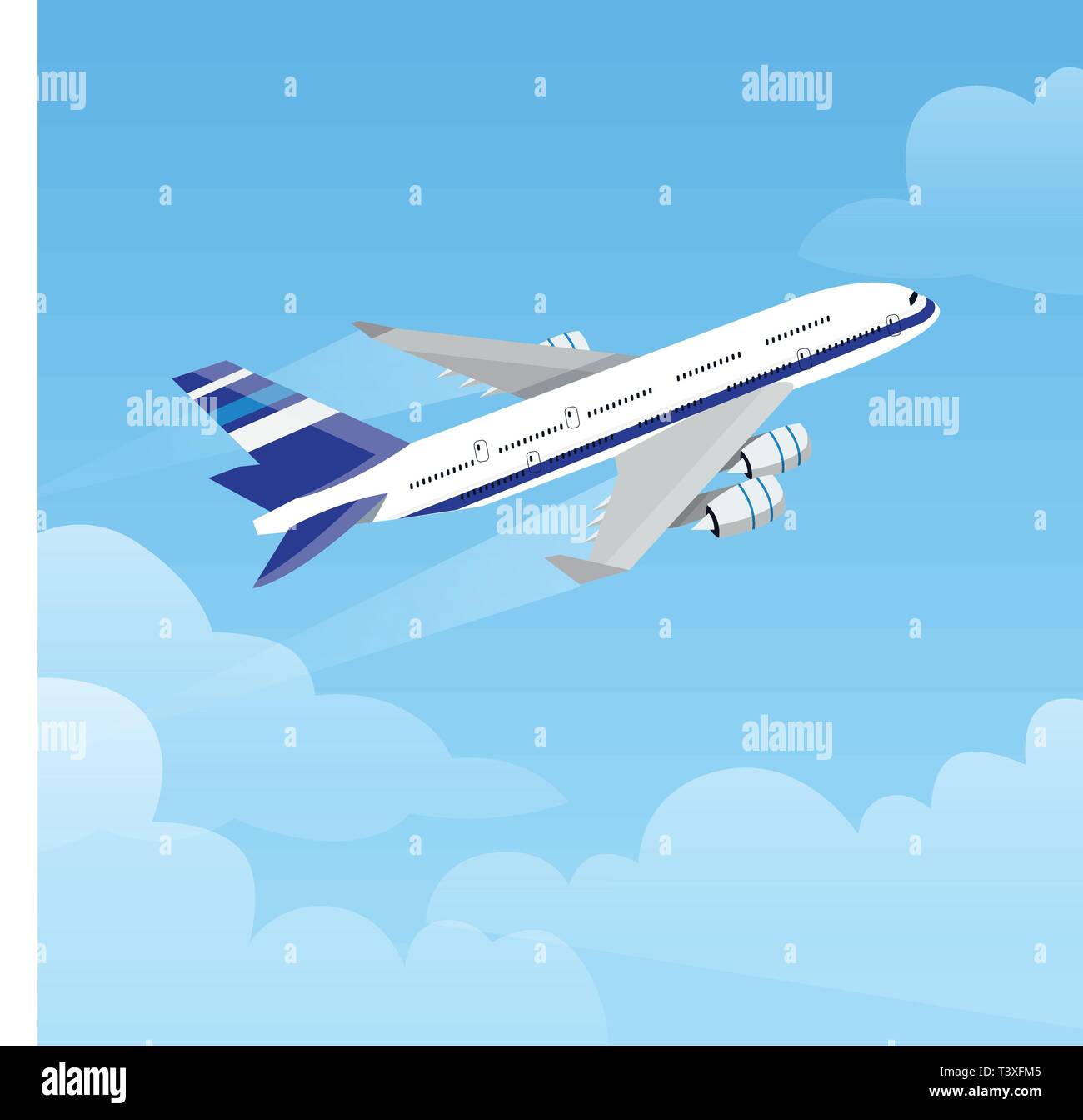 Passenger Airplane vector Stock Vector Image & Art - Alamy