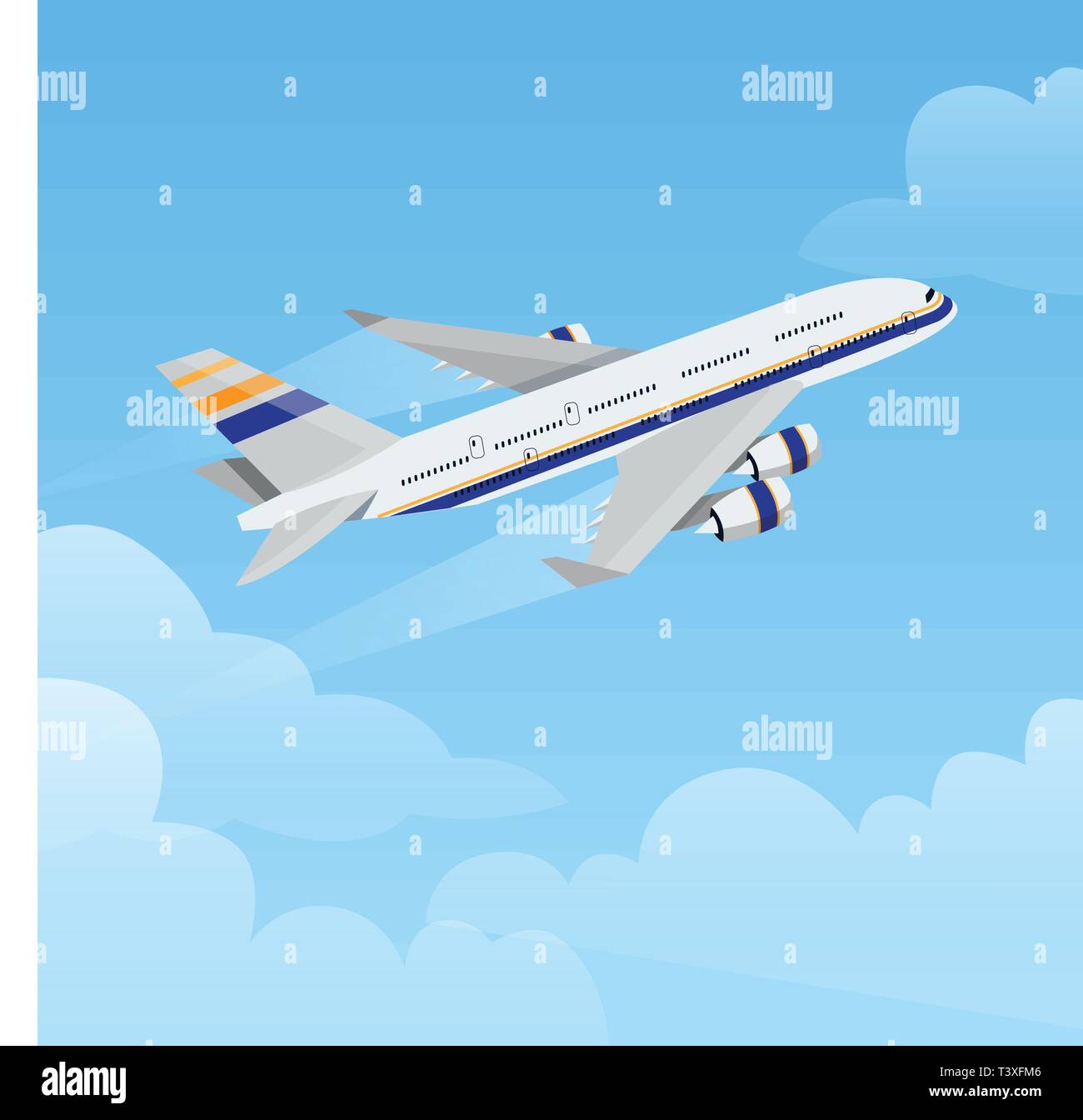 Passenger Airplane vector Stock Vector Image & Art - Alamy