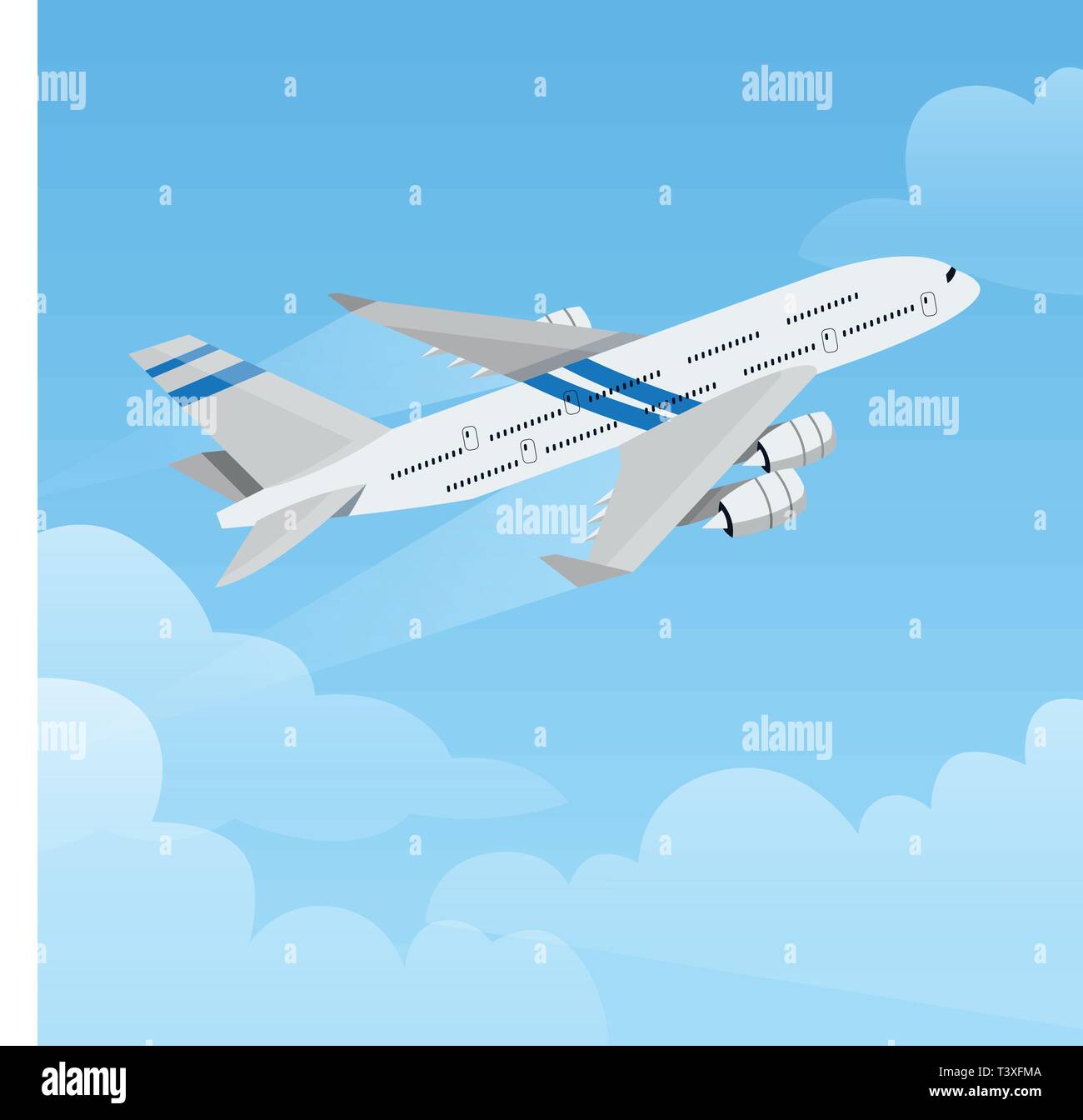 Passenger Airplane vector Stock Vector Image & Art - Alamy