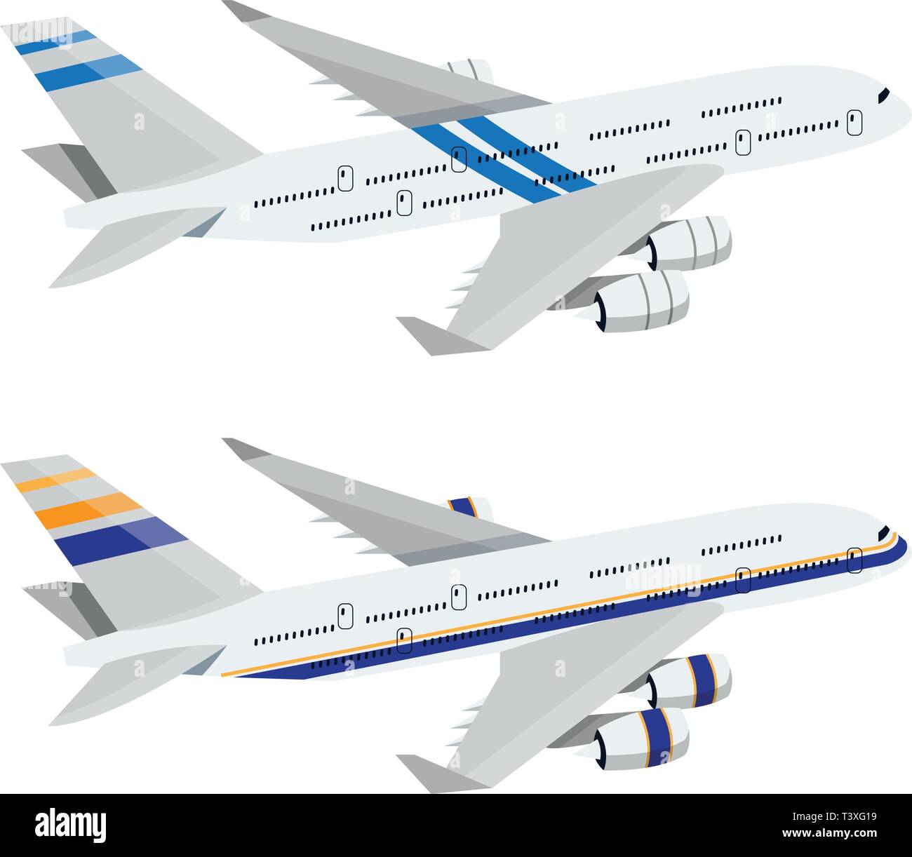 Passenger Airplane vector Stock Vector Image & Art - Alamy