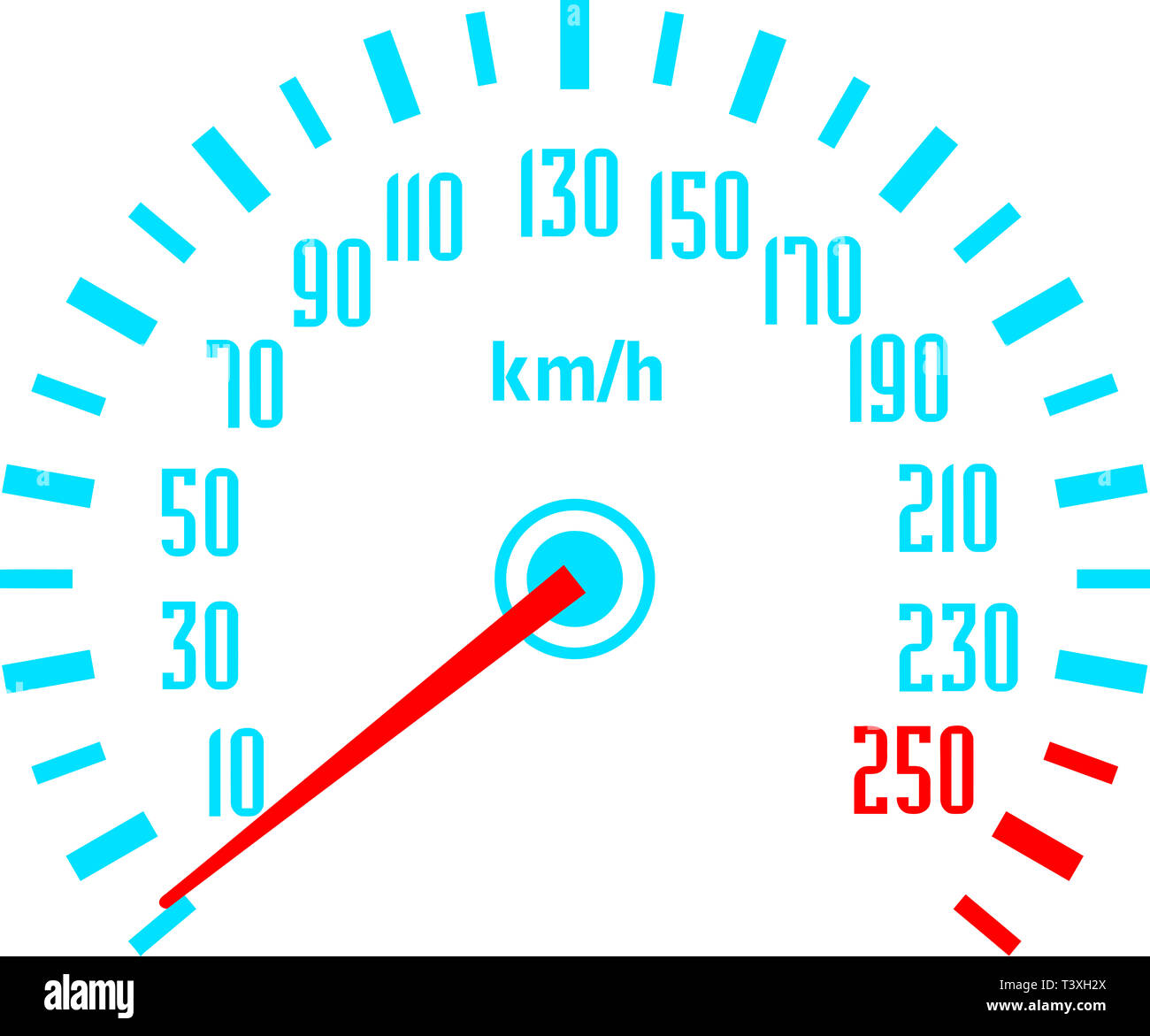 speedometer car panel cyan color race power illustration Stock Photo ...