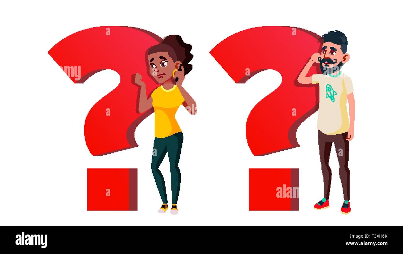 Cartoon boy asking question hi-res stock photography and images - Alamy