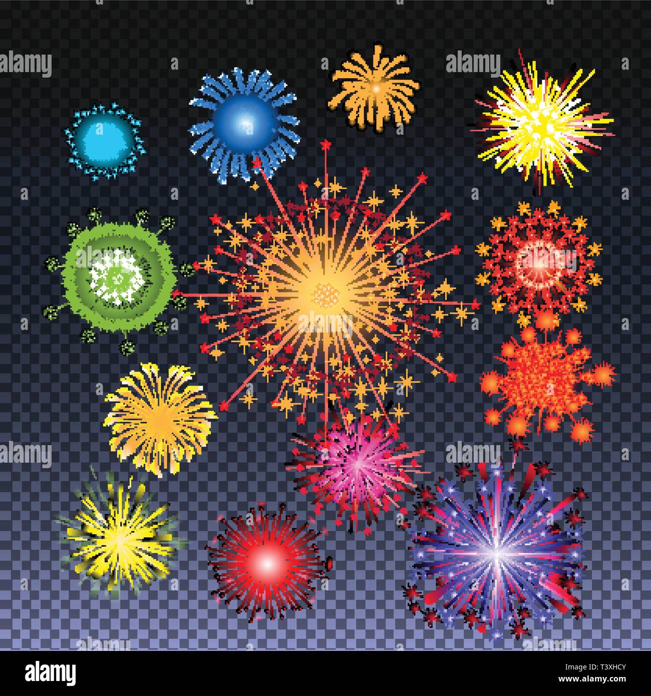 Firework patterned bursting vector illustration Stock Vector Image ...