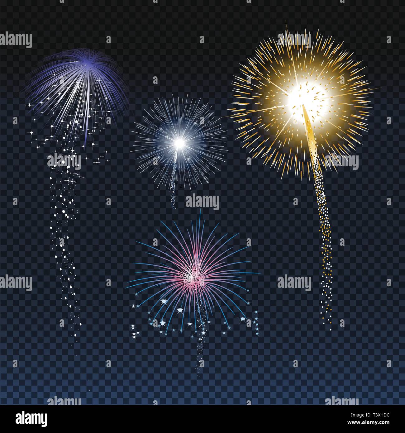 Firework patterned bursting vector illustration Stock Vector Image ...