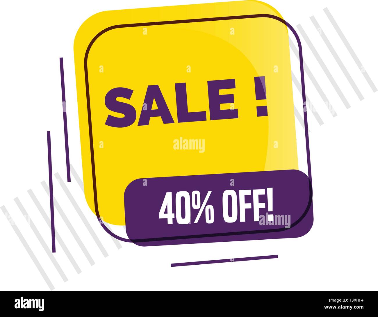 flat geometric vector Discount offer price label Stock Vector Image ...