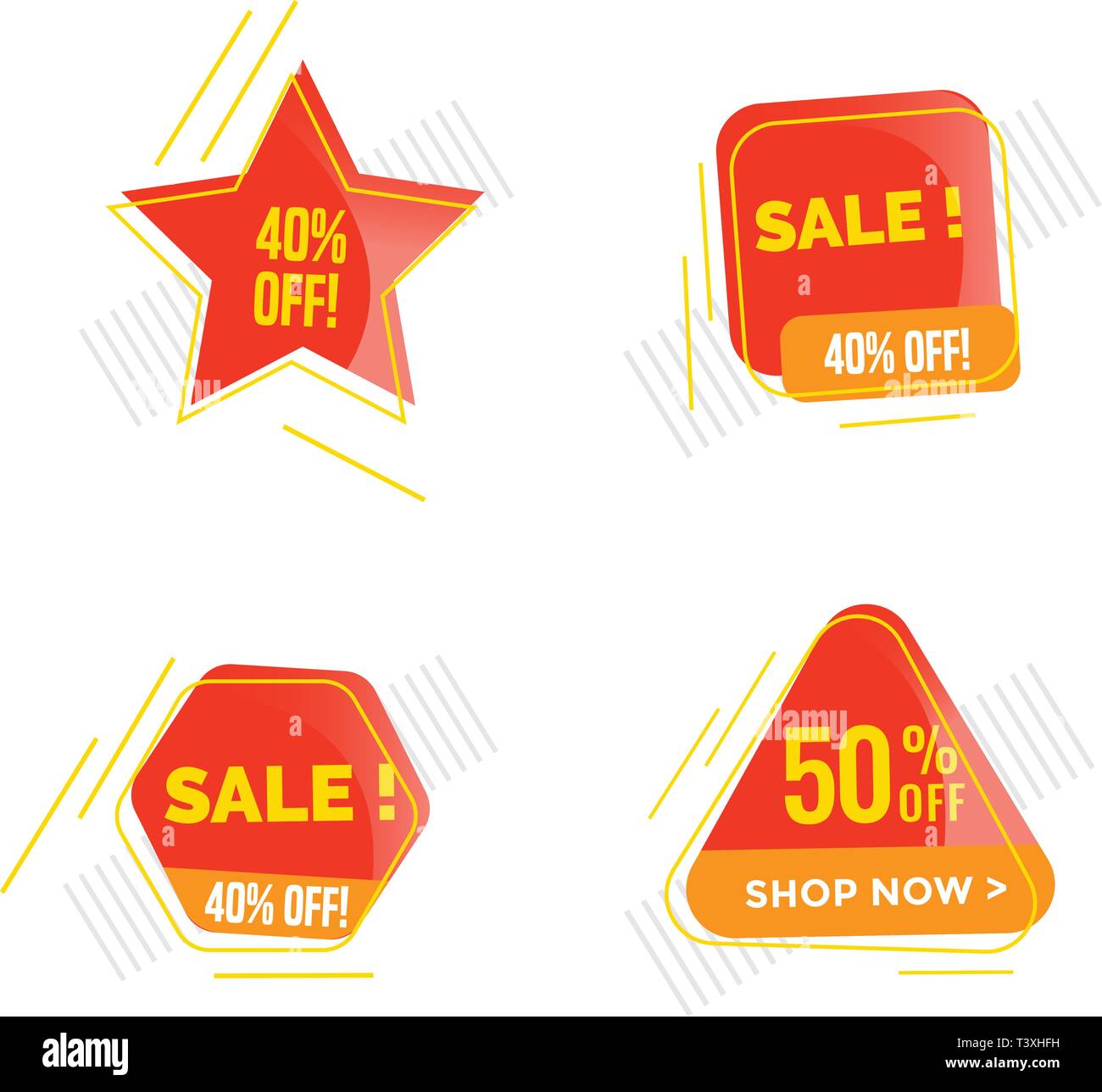 Promo banner geometric vector Stock Vector Image & Art - Alamy