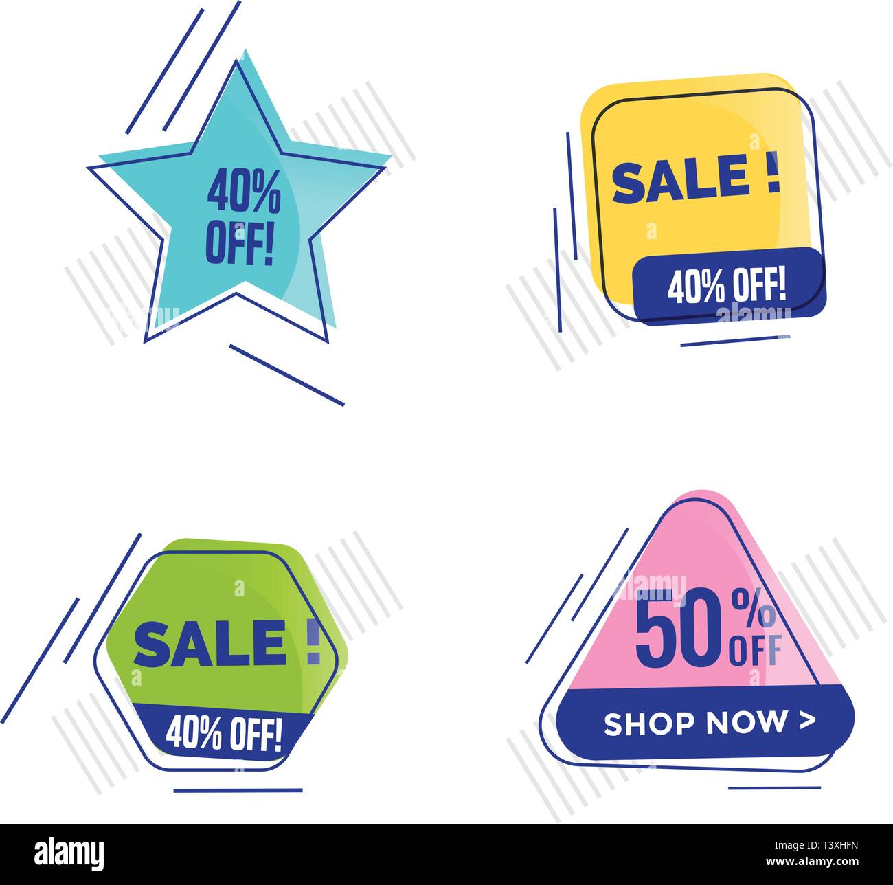 Promo banner geometric vector Stock Vector Image & Art - Alamy