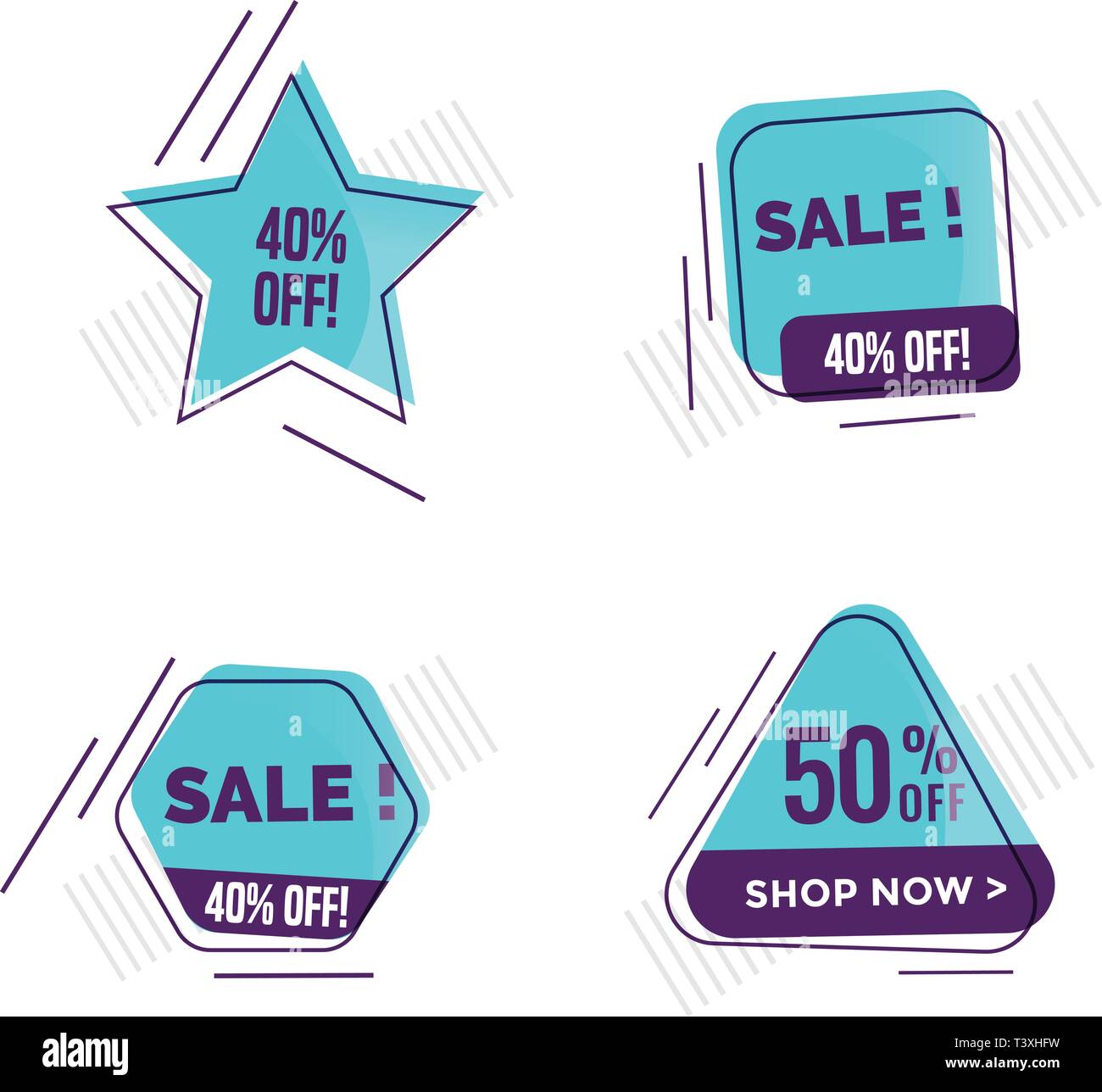 Promo banner geometric vector Stock Vector Image & Art - Alamy