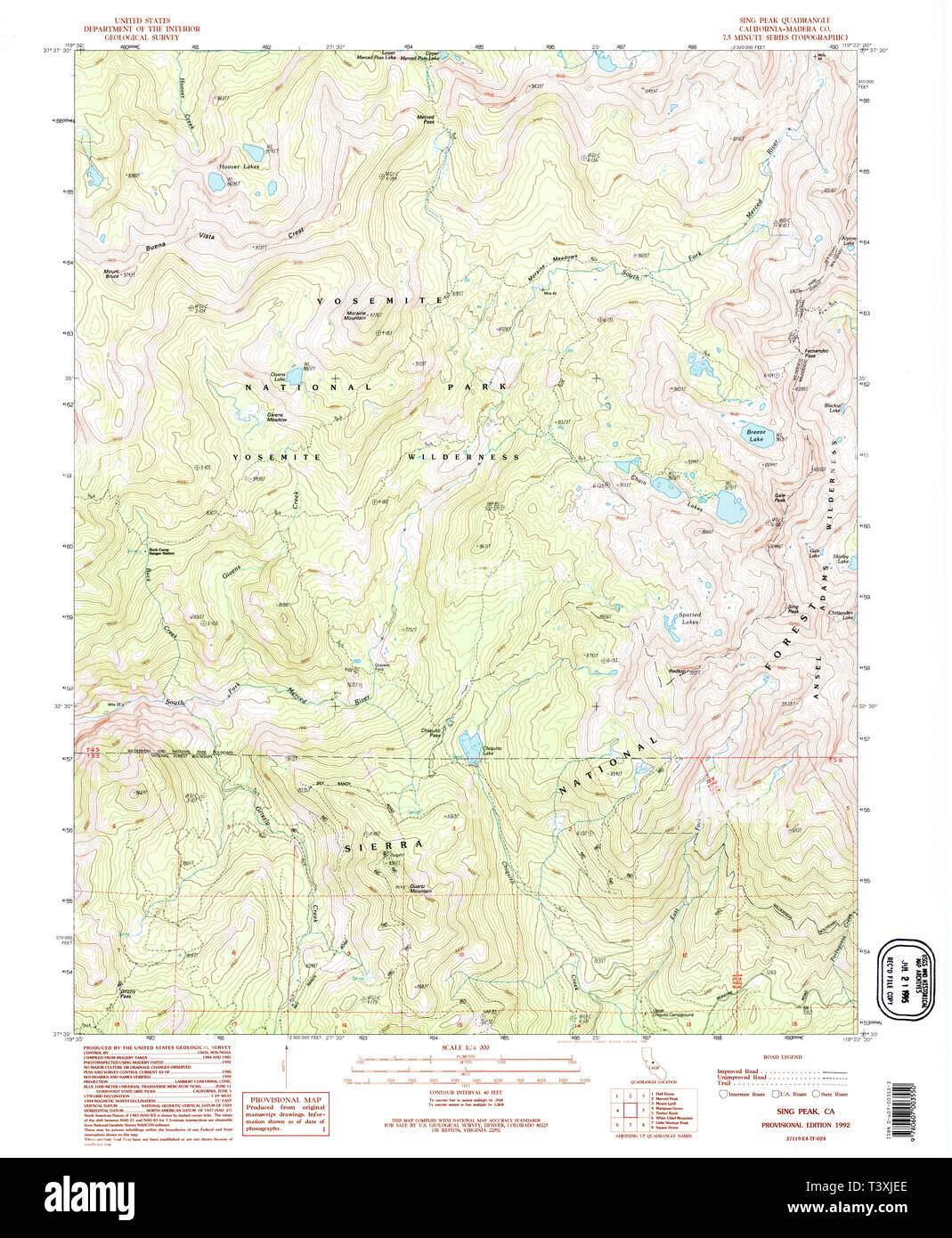 USGS TOPO Map California CA Sing Peak 295215 1992 24000 Restoration ...