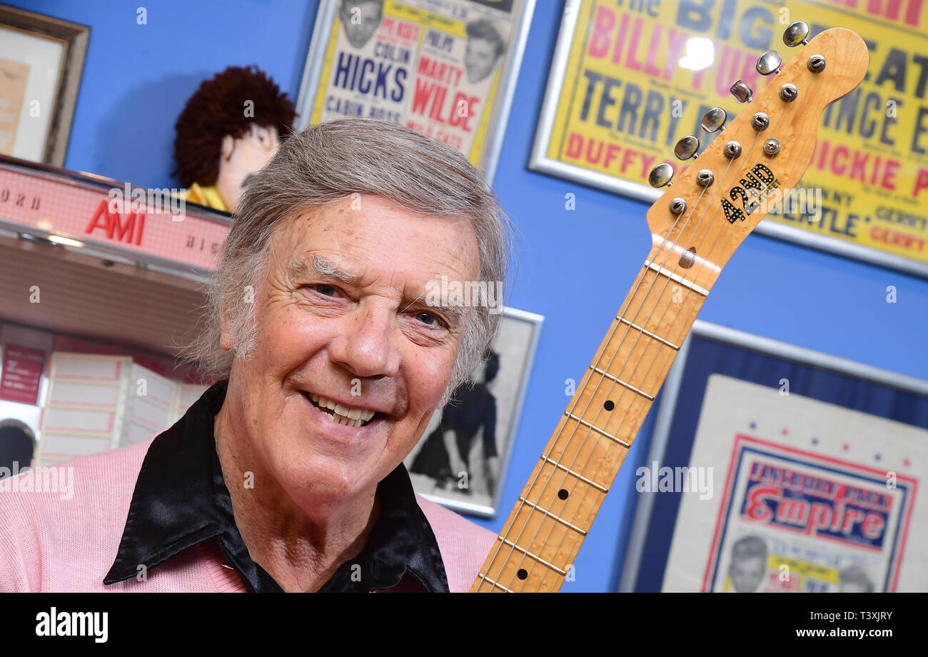 Embargoed to 0001 Friday April 12 Marty Wilde at his home in ...