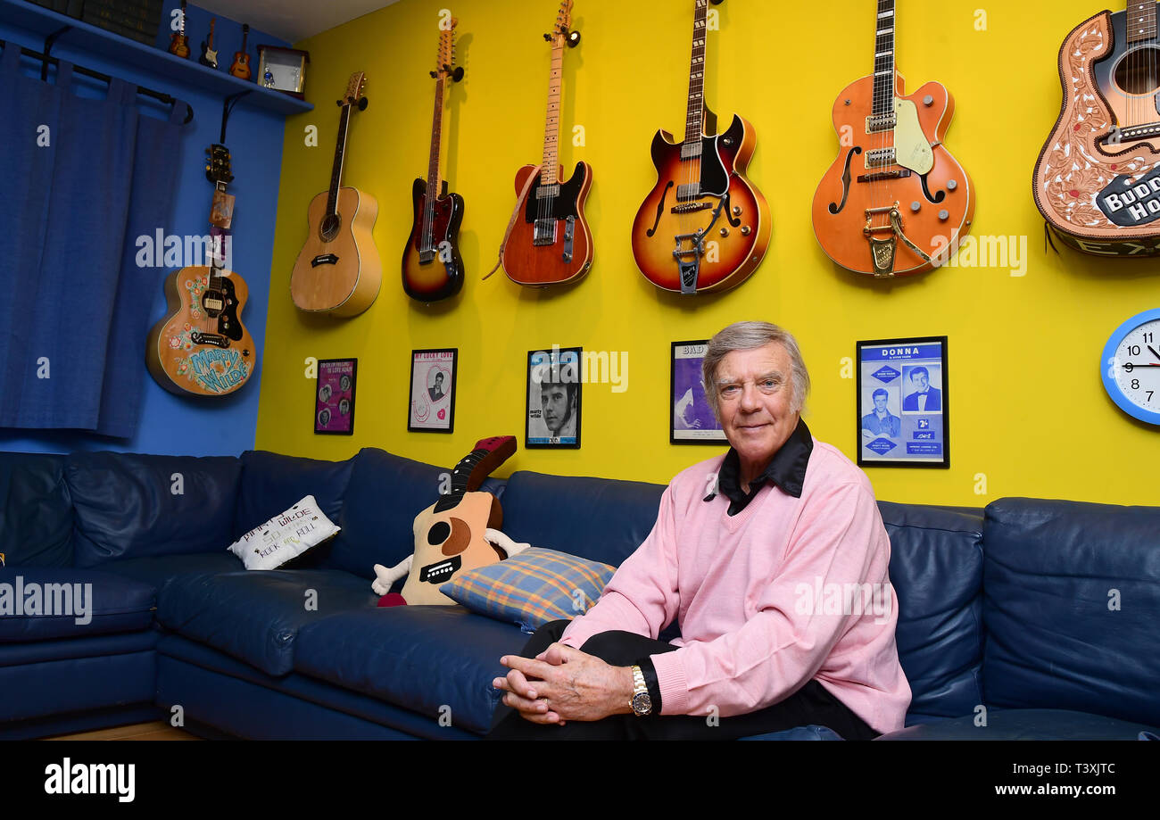 Embargoed to 0001 Friday April 12 Marty Wilde at his home in ...