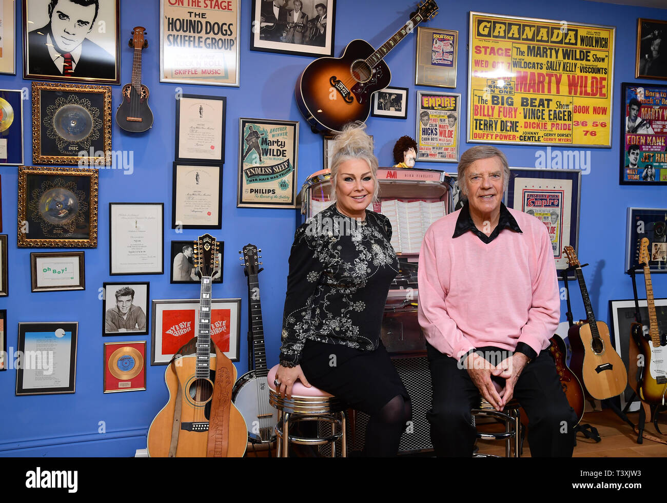 Kim Wilde joins her father Marty Wilde at his home in Hertfordshire to ...