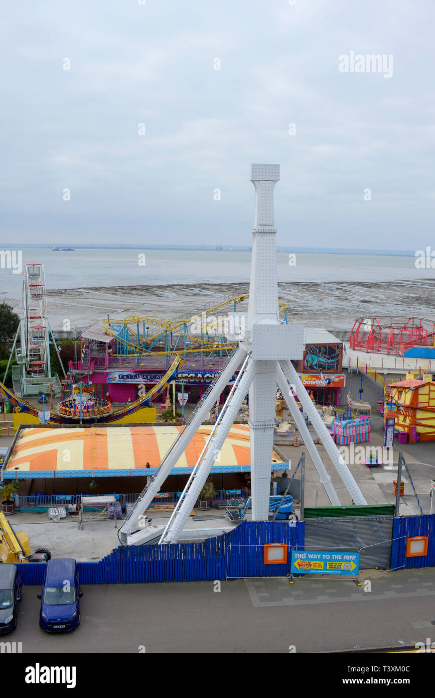 New thrill ride Axis, construction in progress at Adventure Island on ...