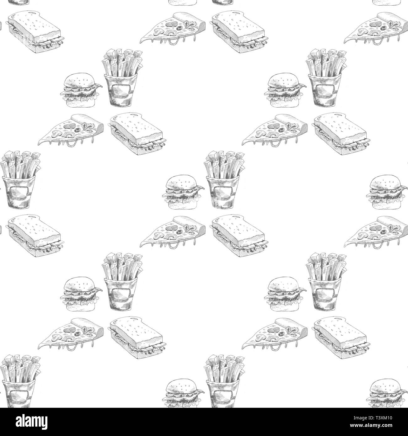 American hot pizza Black and White Stock Photos & Images - Alamy