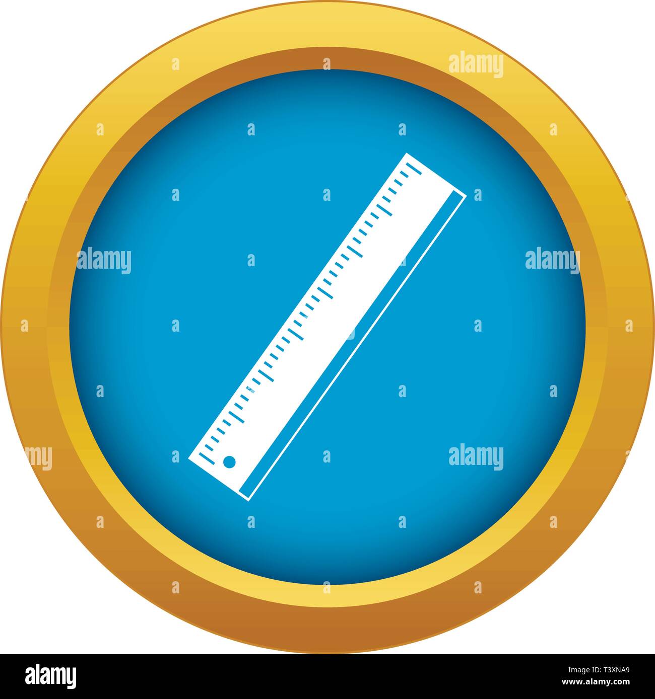 Yardstick icon blue vector isolated Stock Vector Image & Art - Alamy