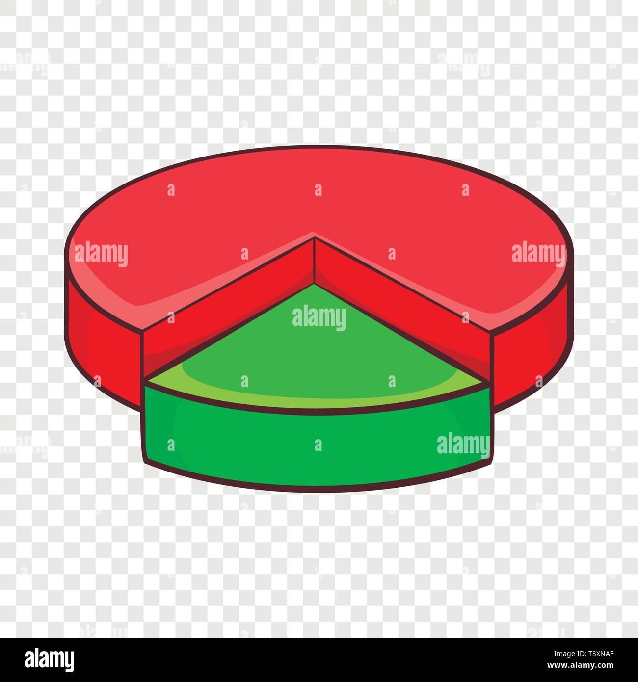 Pie chart infographic icon, cartoon style Stock Vector Image & Art - Alamy