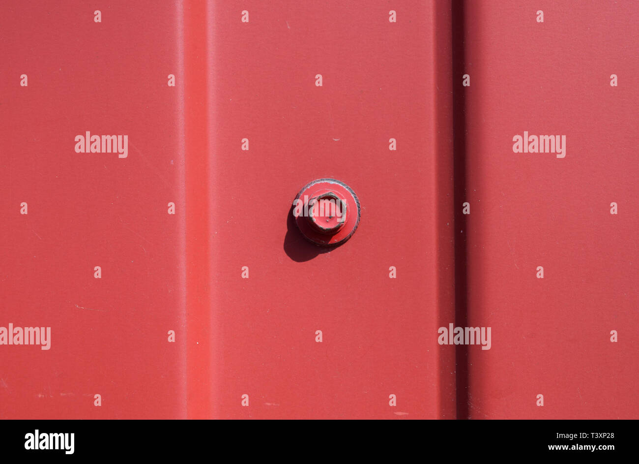 Diagonal pattern of metal profile. Fences from the galvanized iron ...