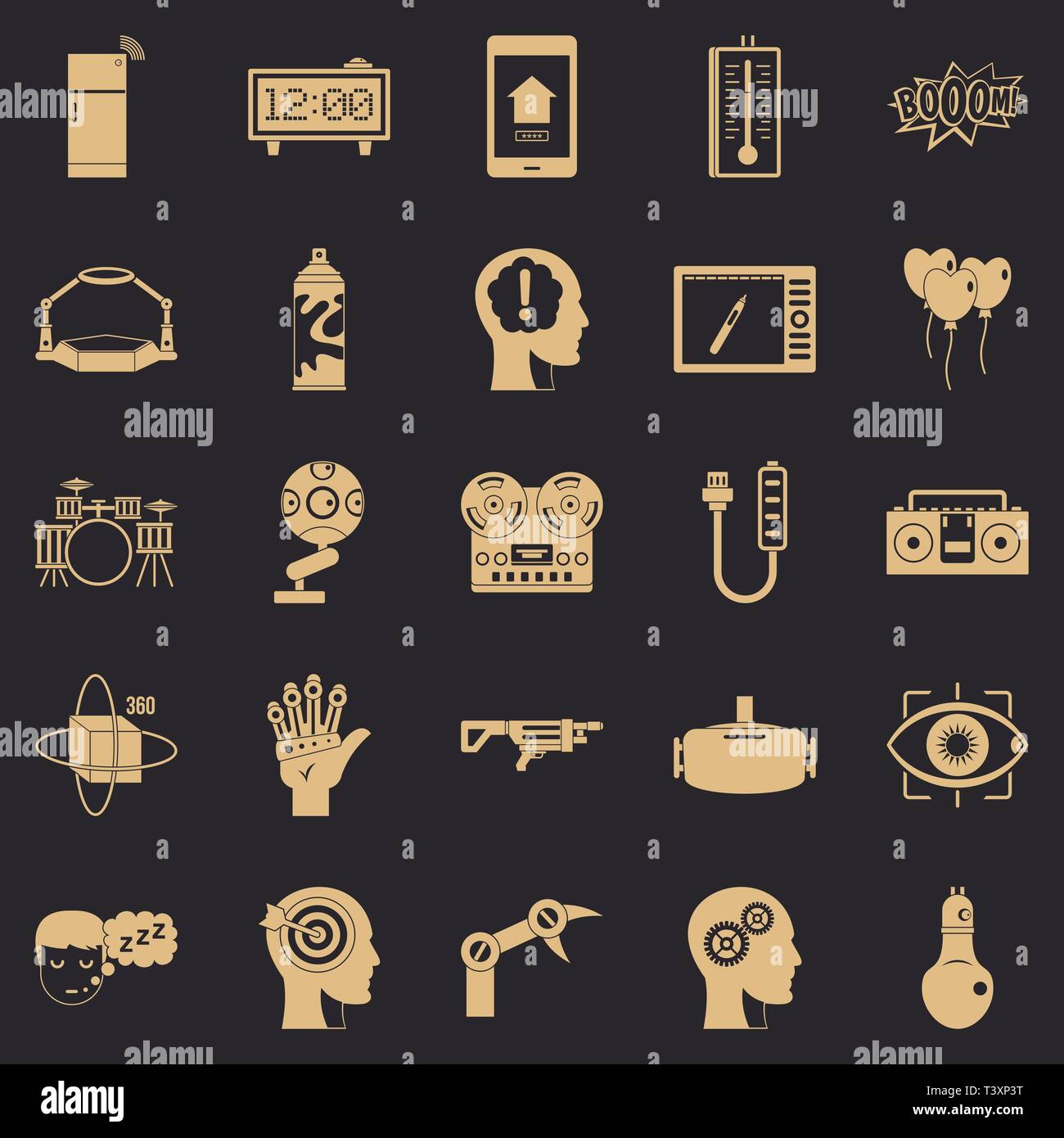 Musical talent icons set, simple style Stock Vector Image & Art - Alamy