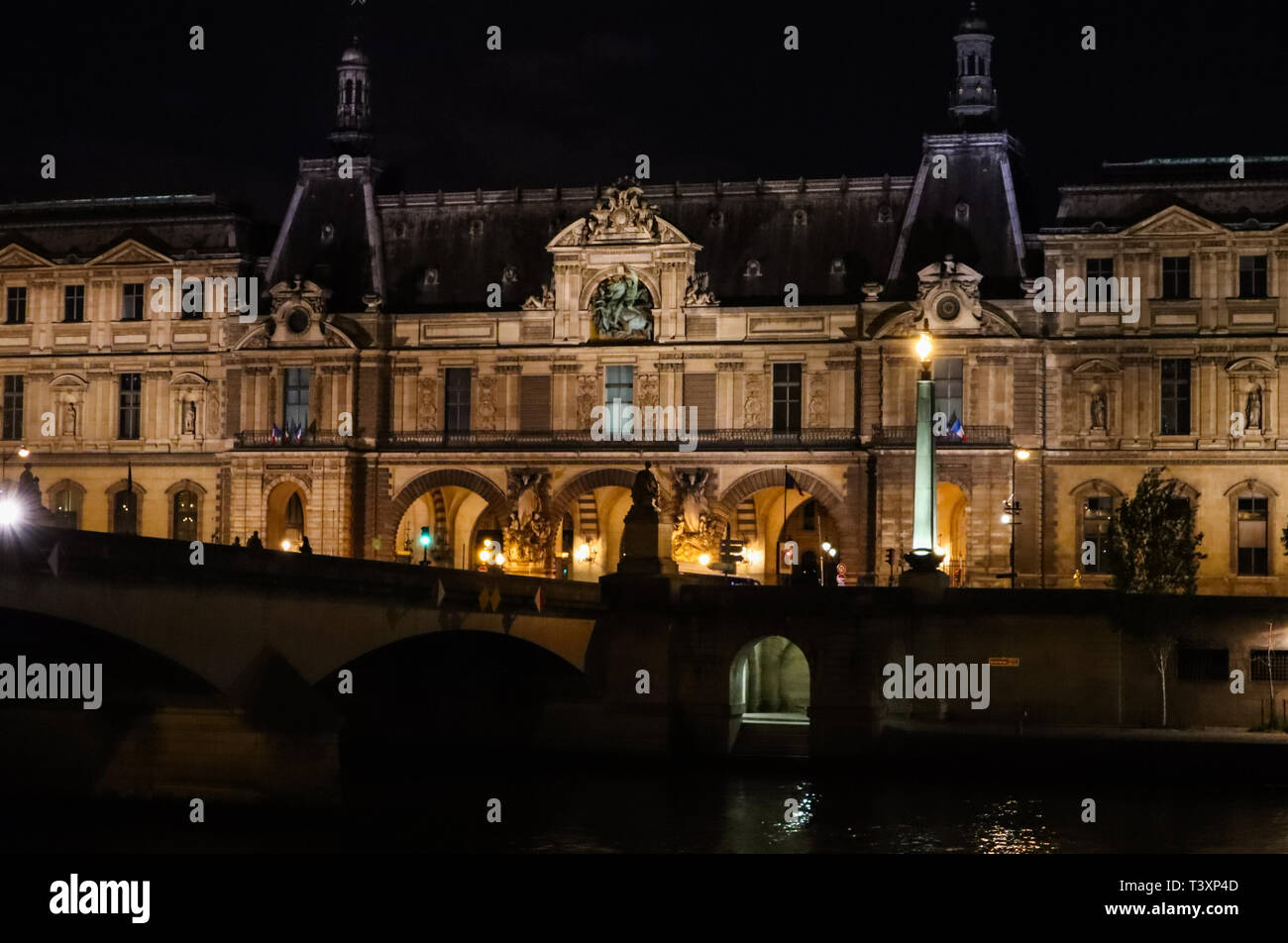 Old building night window paris hi-res stock photography and images - Alamy