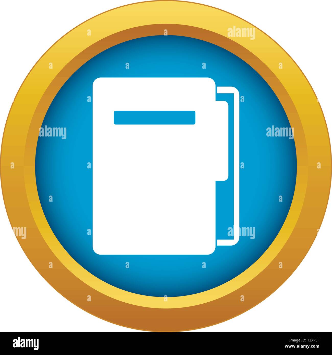 File folder icon blue vector isolated Stock Vector Image & Art - Alamy