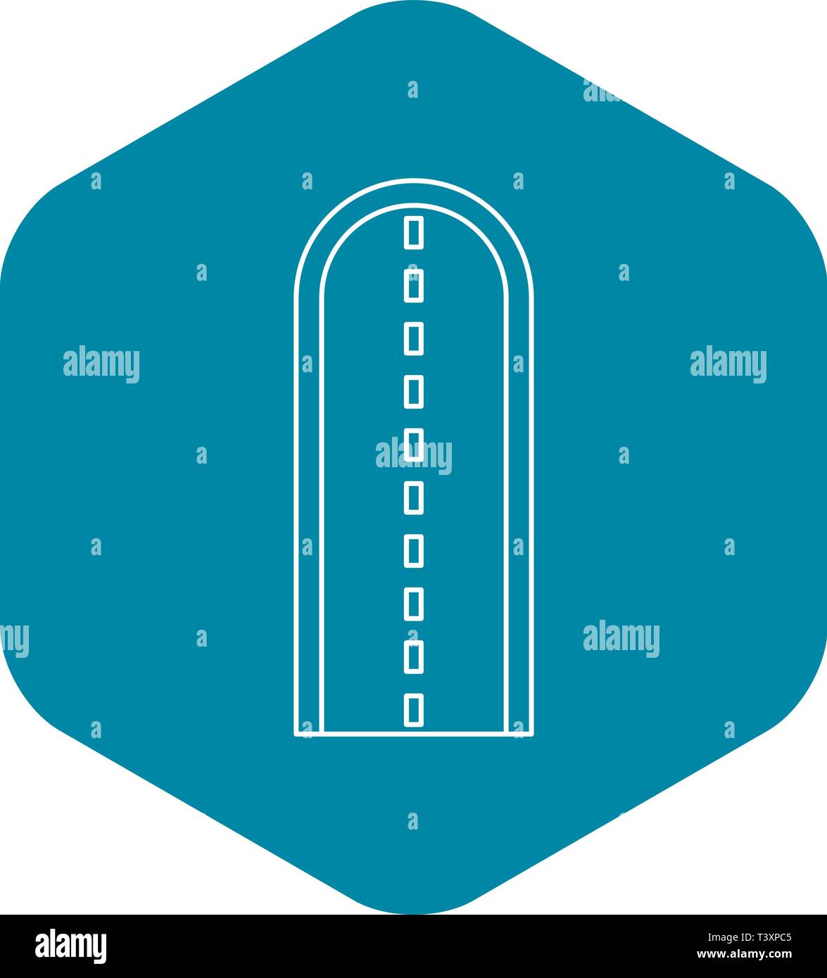 Road section icon, outline style Stock Vector Image & Art - Alamy