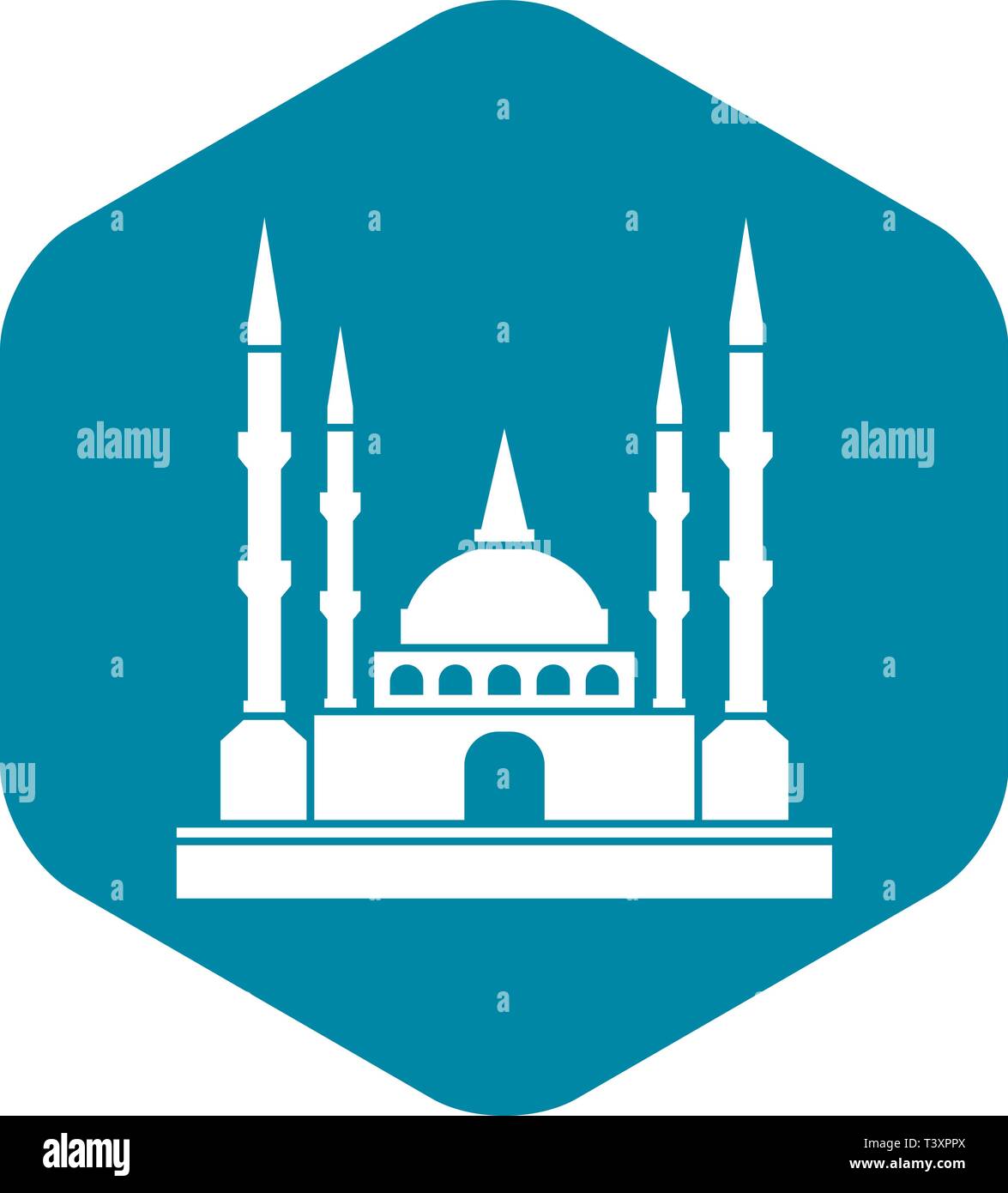 Mosque icon, simple style Stock Vector Image & Art - Alamy