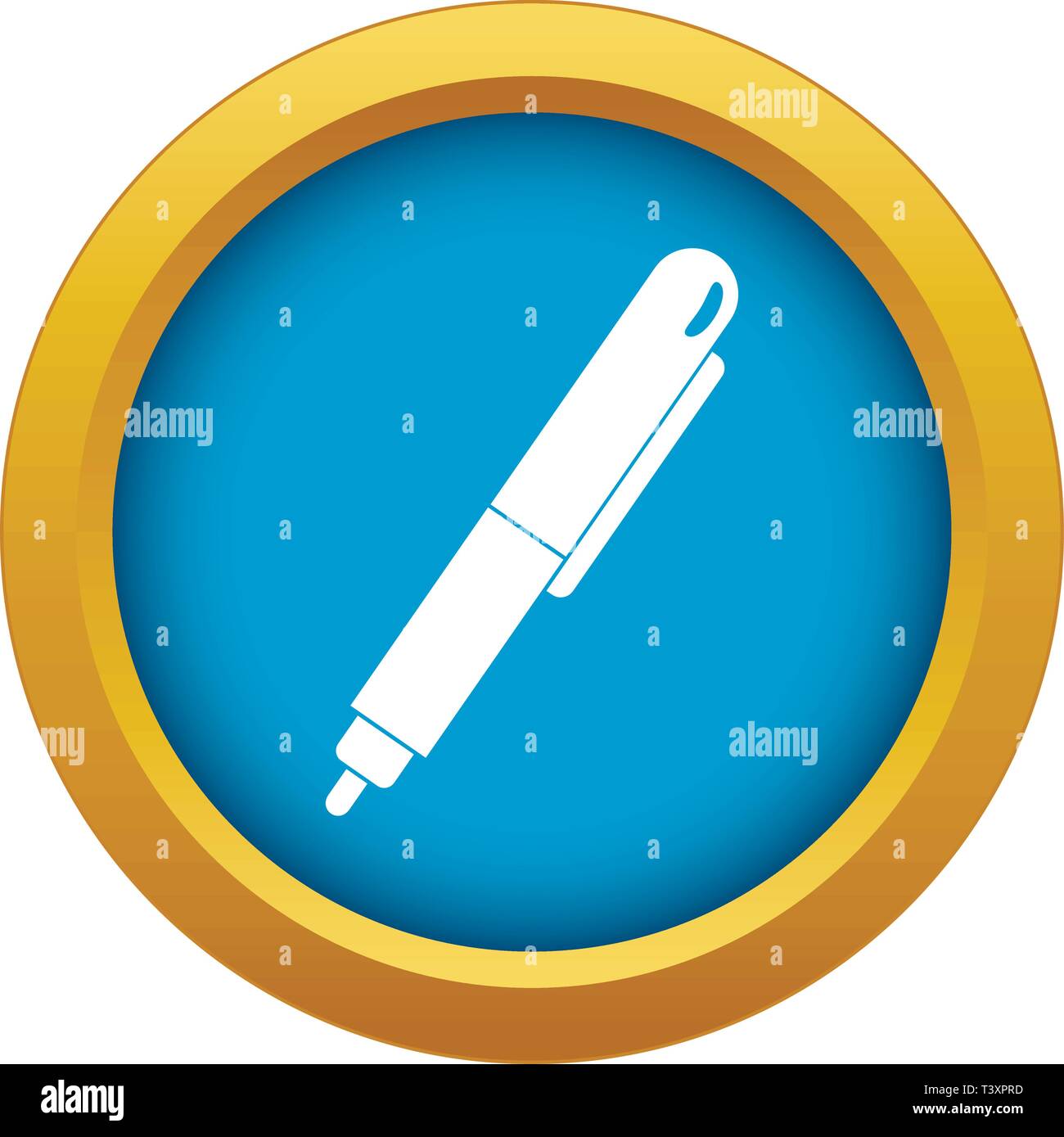 Marker pen icon blue vector isolated Stock Vector Image & Art - Alamy