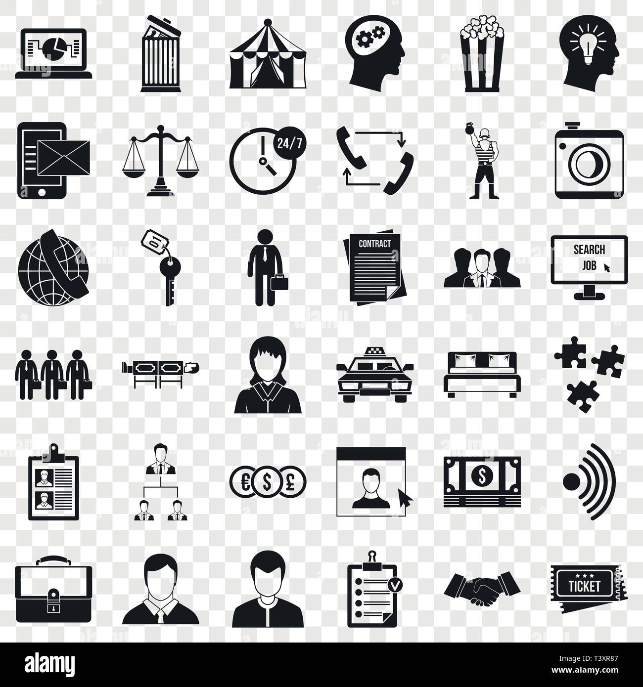 Coherence icons set, simple style Stock Vector Image & Art - Alamy