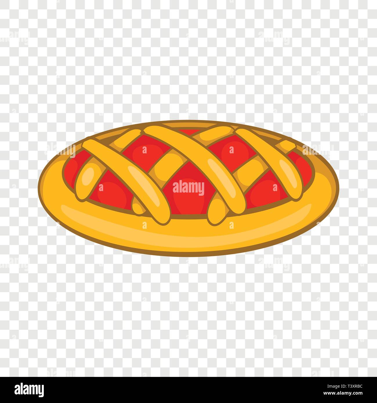 Delicious cherry pie icon, cartoon style Stock Vector Image & Art - Alamy