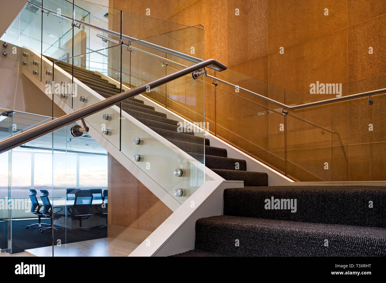 Staircase in modern office building Stock Photo - Alamy