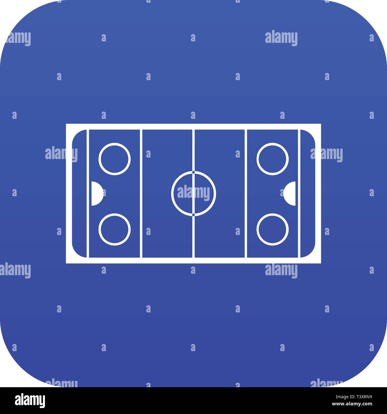Ice hockey rink icon digital blue Stock Vector Image & Art - Alamy