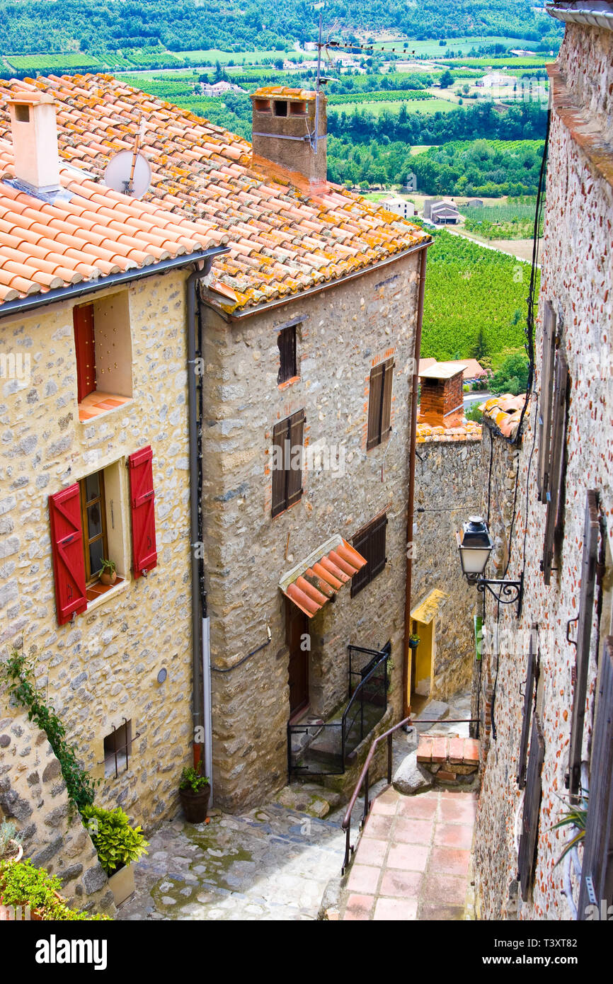 Little village of Eus, one of the most beautiful villages of France ...