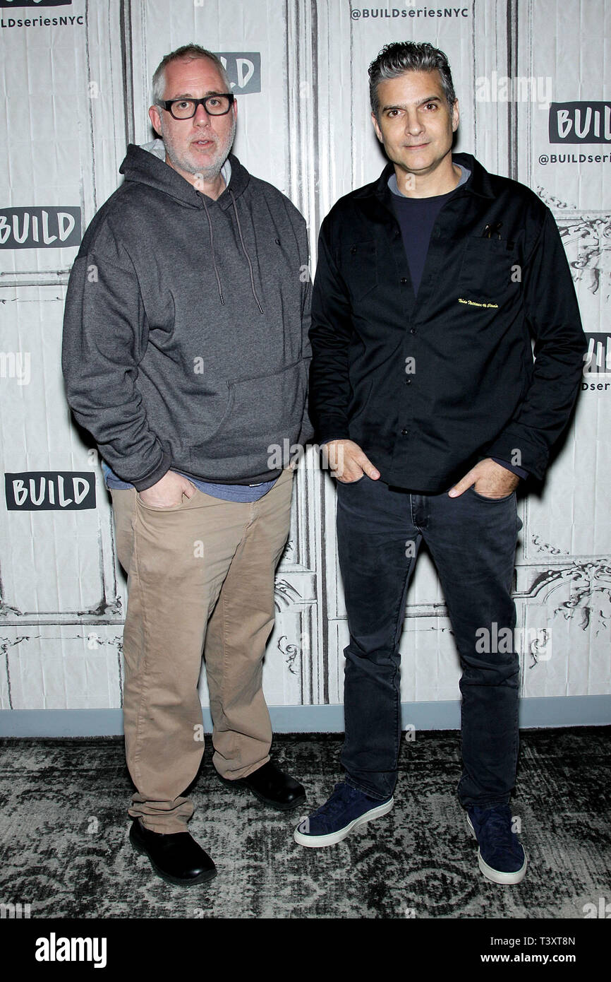 New York, USA. 11 Apr, 2019. Brian Koppelman, David Levien at BUILD ...