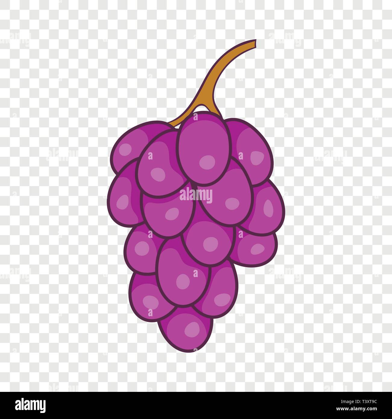 Cartoon Bunch Grape Wine Icon High Resolution Stock Photography and ...