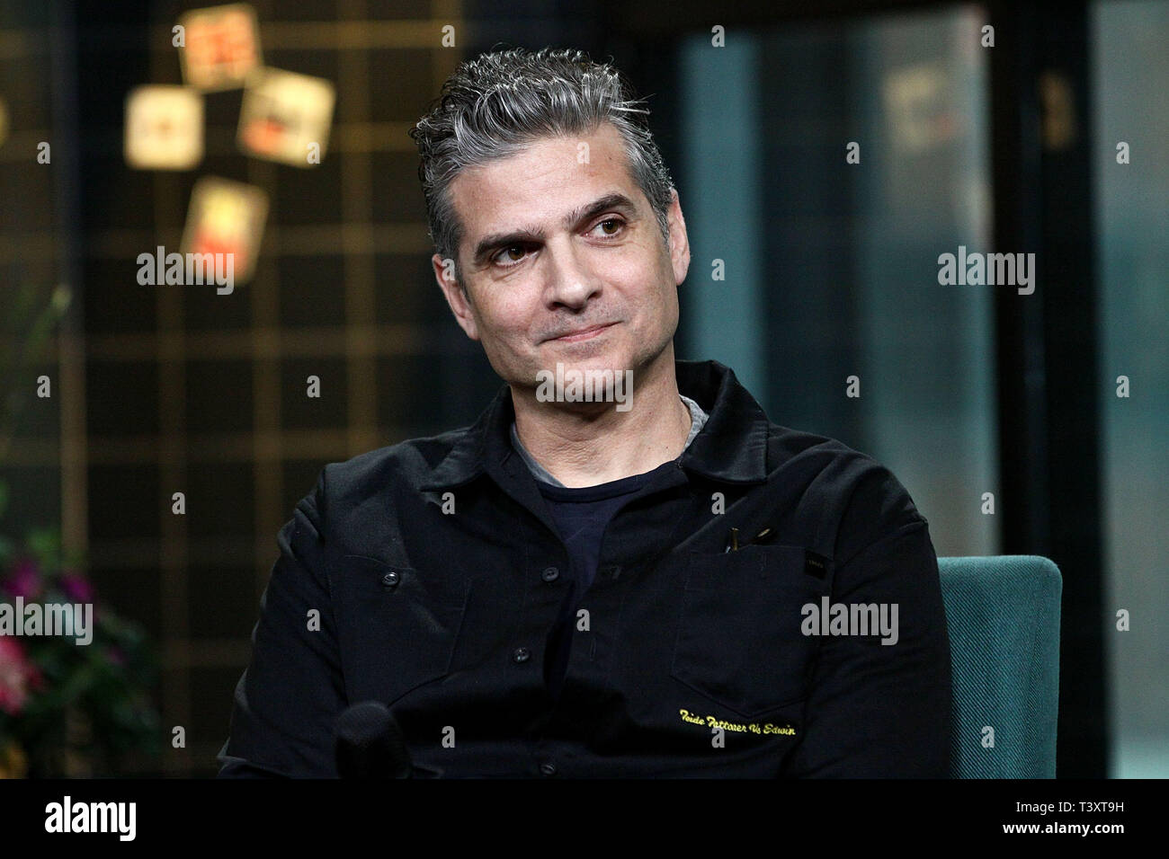 New York, USA. 11 Apr, 2019. David Levien at BUILD Series, discussing ...
