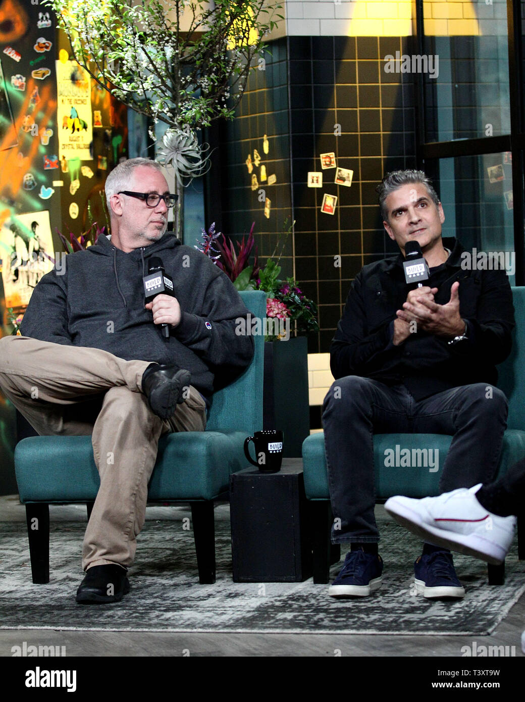 New York, USA. 11 Apr, 2019. Brian Koppelman, David Levien at BUILD ...